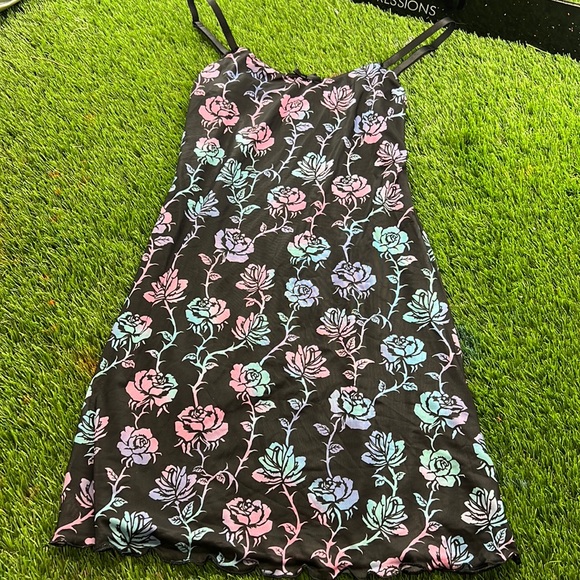 Dolls Kill | Dresses | Dollskill Mesh With Black Lining Rose Garden Of ...